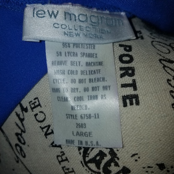 Lew Magram | Dresses | Lew Magram Vintage 8s Royal Blue Mod Dress Belt ...